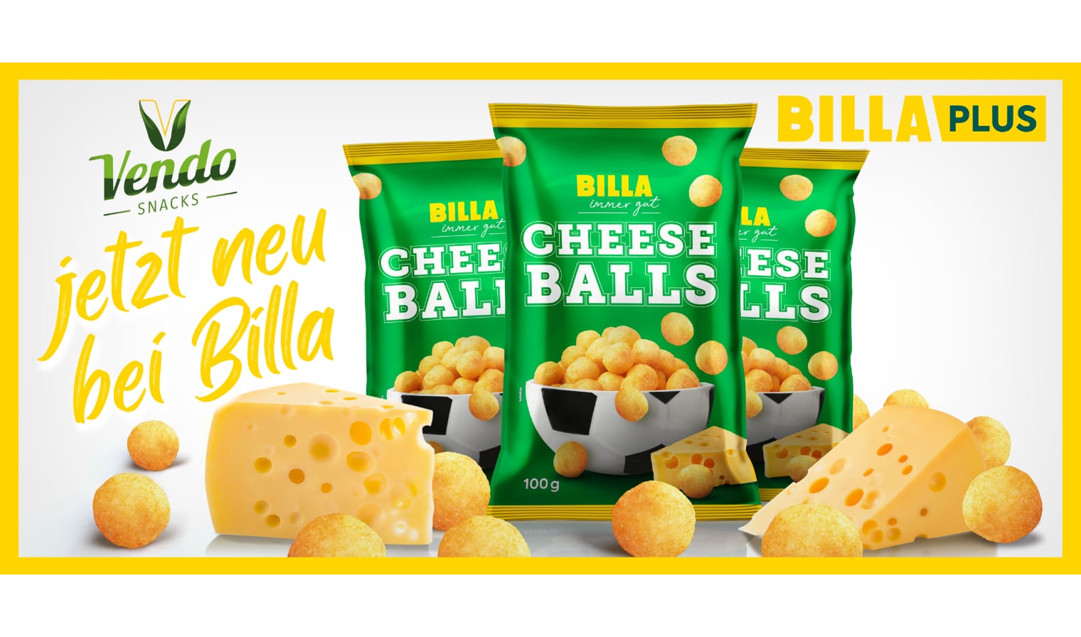 Die Billa Immer Gut Cheeseballs sind da! – VENDO Snacks GmbH